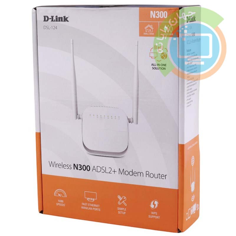 مودم روتر D-Link مدل DSL-124 (رنگ سفید) – فروشگاه اینترنتی جرون شاپ ...